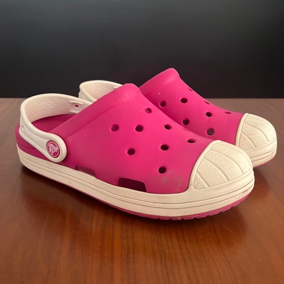 CROCS | Shoes | Crocs Bump It Clog Pink Kids Size 3 | Poshmark